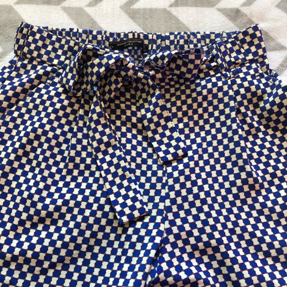 Zara | Pants & Jumpsuits | Zara Chess Print Wide Leg Pants | Poshmark